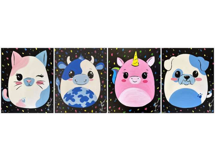 Paint and Sip - Squishy Galactic Animals - Pearland | Classpop!
