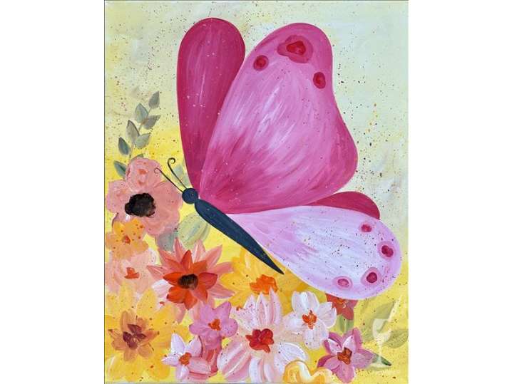 Paint and Sip - Spring Butterflies - Pasadena | Classpop!