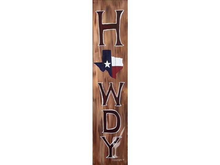 Paint and Sip - Howdy From Texas - Houston | Classpop!