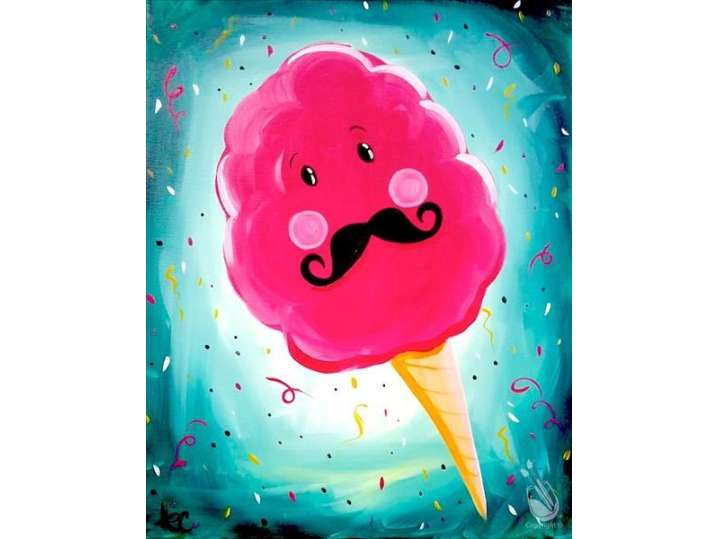 Paint and Sip - Cotton Candy Man - Houston | Classpop!