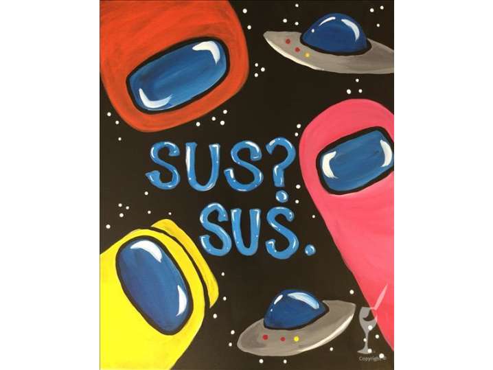 Paint and Sip - Sus in Space - Houston | Classpop!