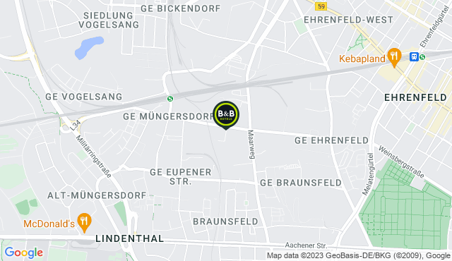 Cheap hotels in Germany - B&B Hotel Cologne-Ehrenfeld