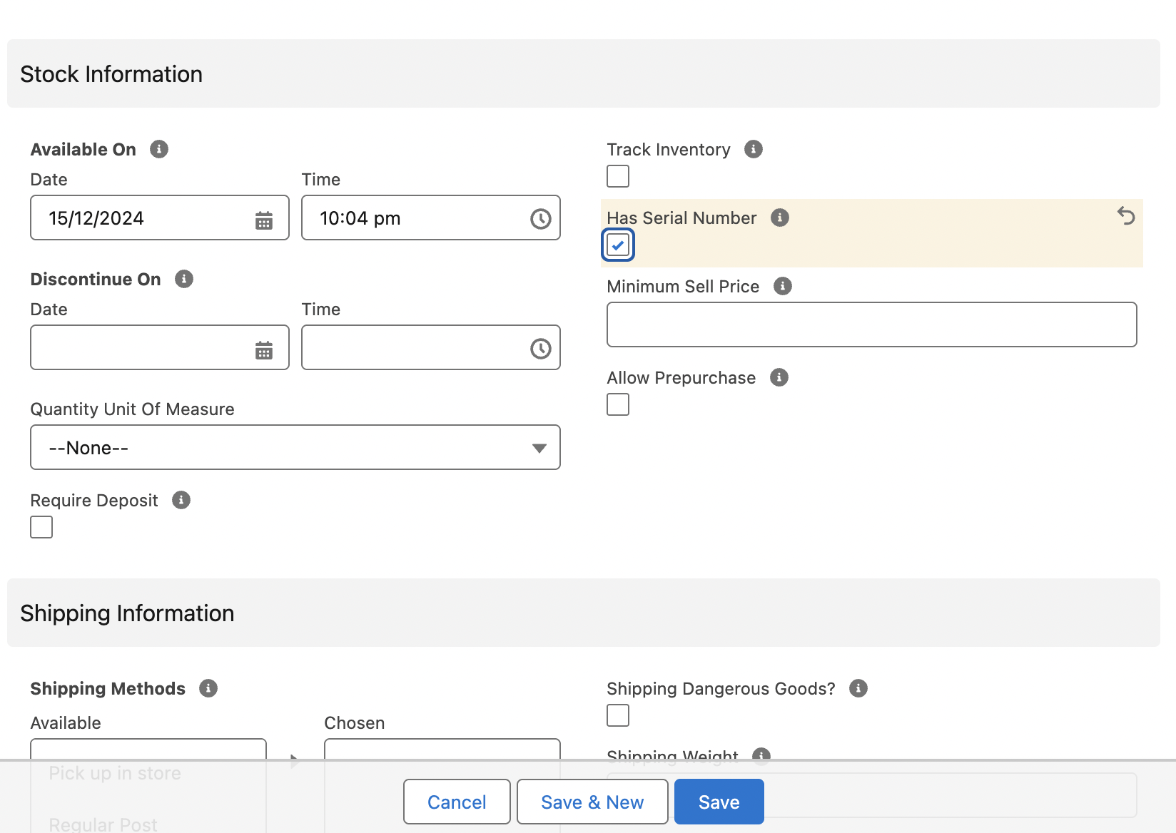 📖 How to Enforce Collection of a Serial Number at POS