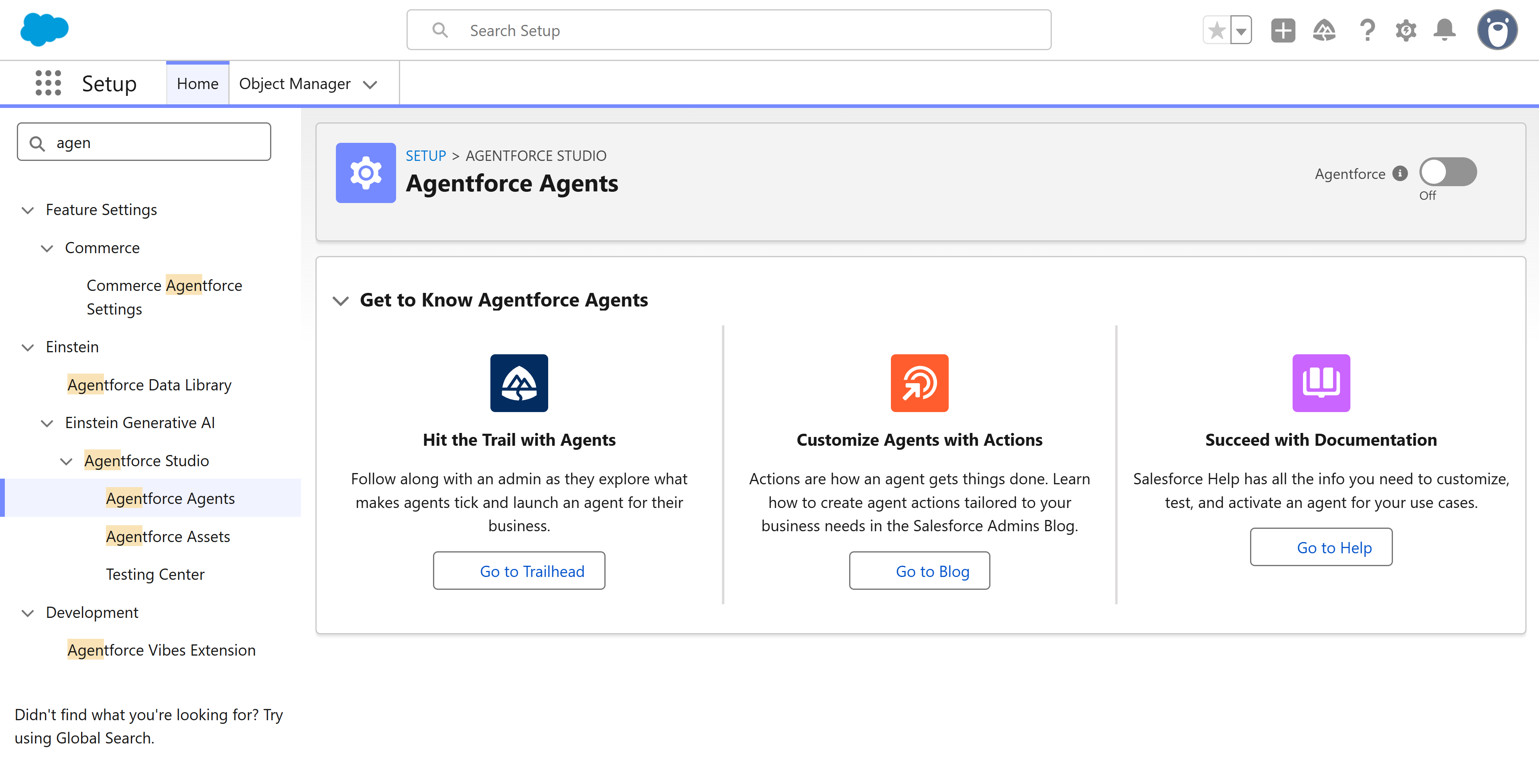 Prepare to set up an AI agent