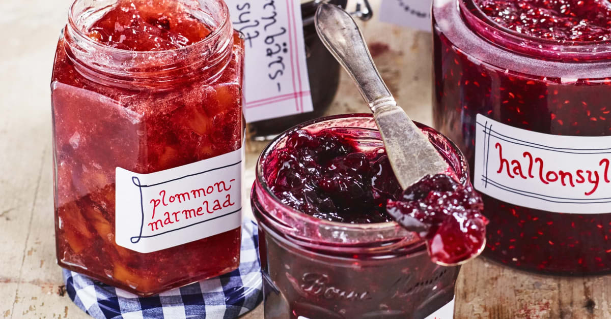 Hemmagjord saft och sylt som håller länge - tips och recept | ICA