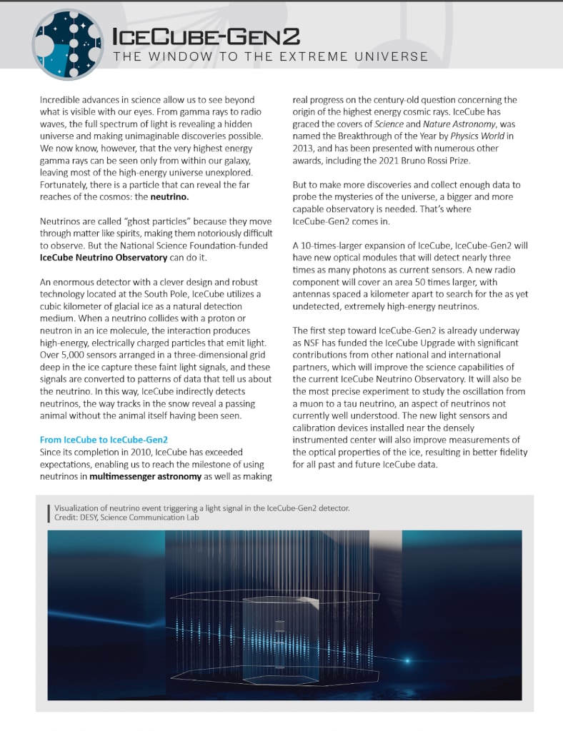 For the Media – IceCube-Gen2