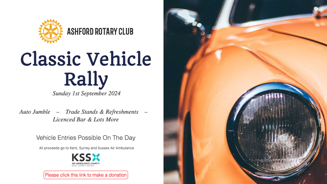 Rotary Club of Ashford Classic Vehicle Rally in Middlesex - Classic Car ...