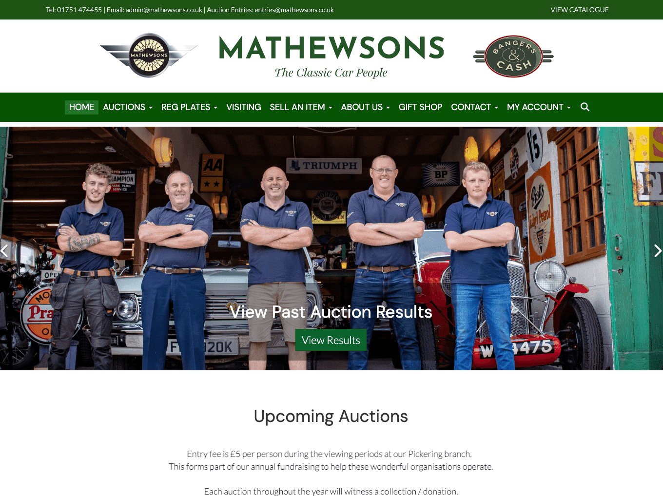 Mathewsons Classic Car Auctions - Premier Events in the UK & Ireland