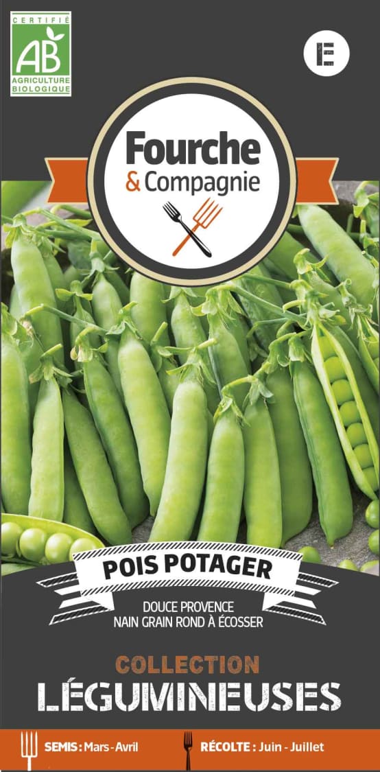 Fourche & Compagnie - Graines de Pois Nain Douce Provence Bio - Jardiland