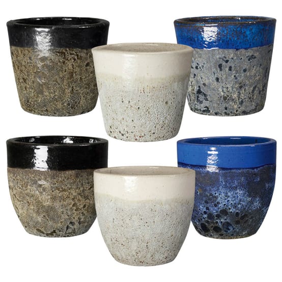 Deroma - Vase Seaside Ø.22,5 x H.19,5cm - coloris assortis - Jardiland