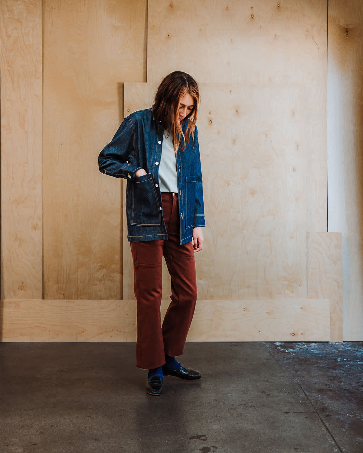 Denim Work Jacket - Indigo - IJJI