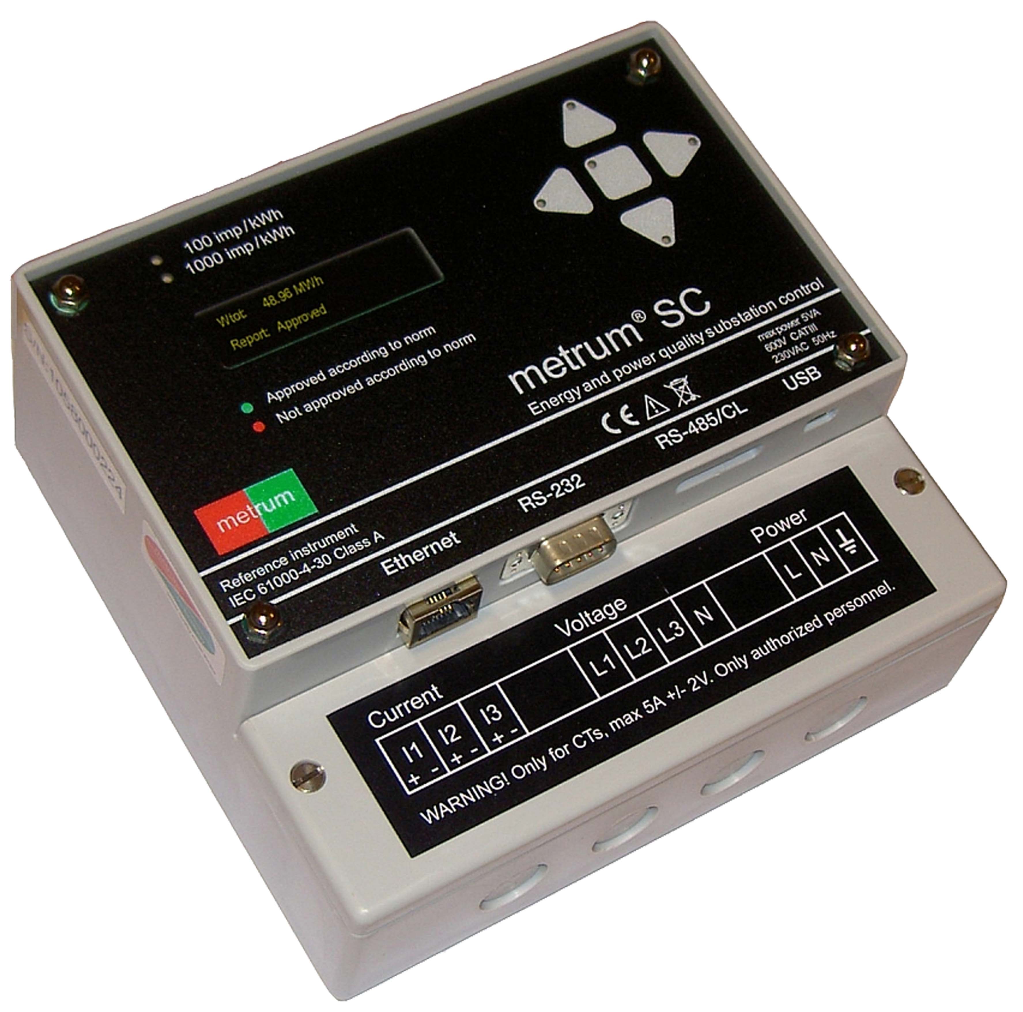 Metrum SC enhet med display og knapper. Inkl. USB,RS232,Ether RJ45 ...