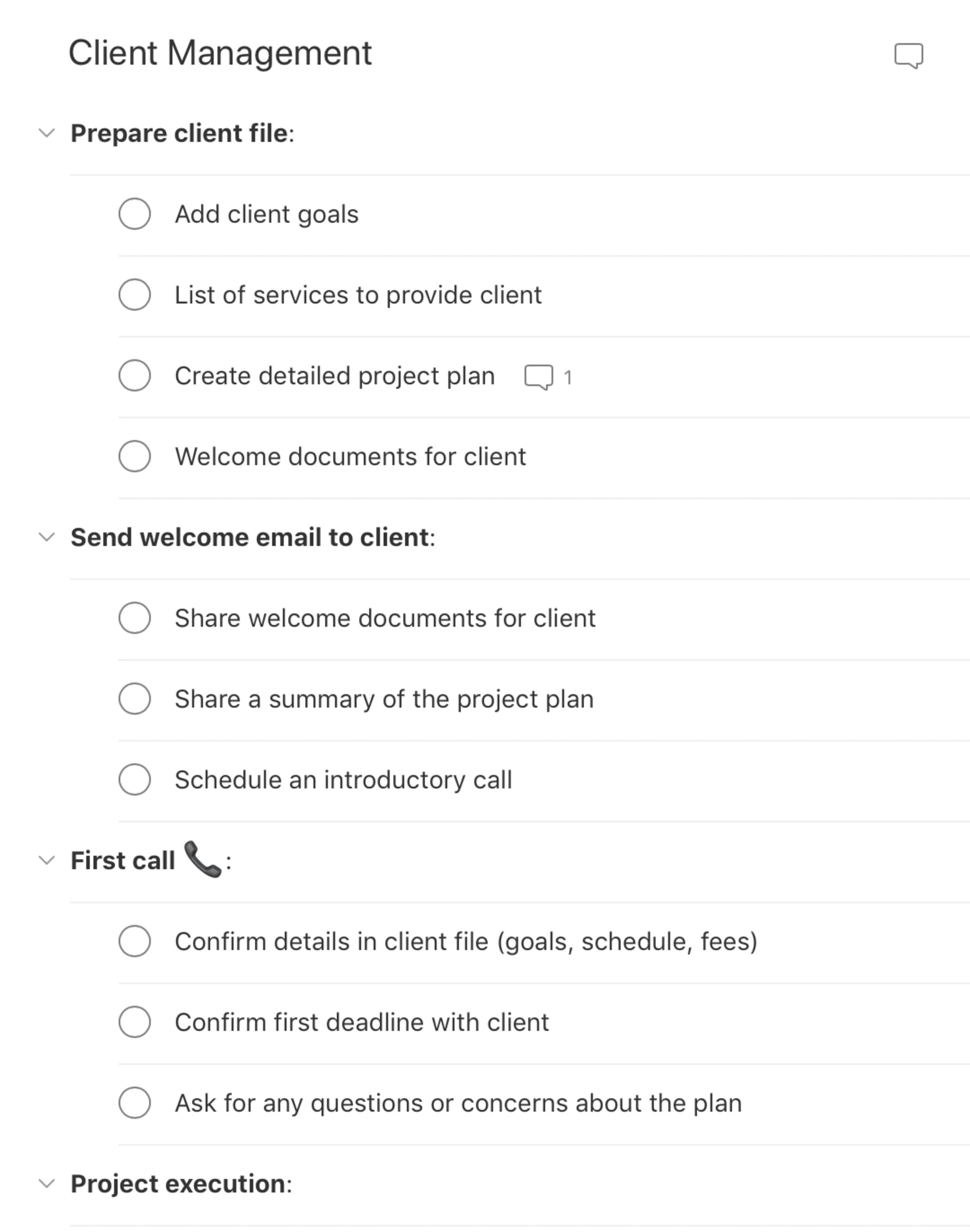 Client Management - Templates | Todoist