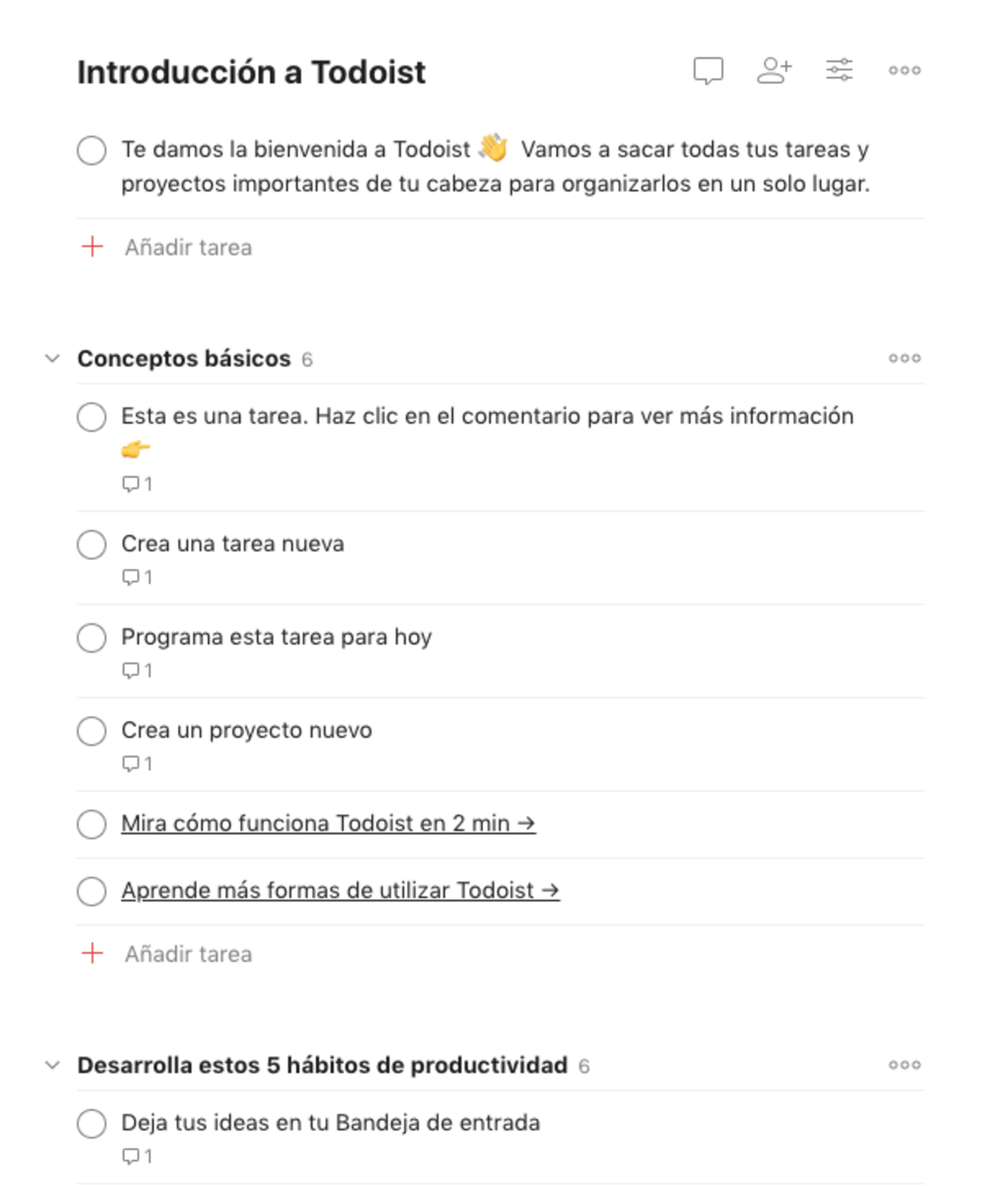 Introducción a Todoist - Plantillas | Todoist