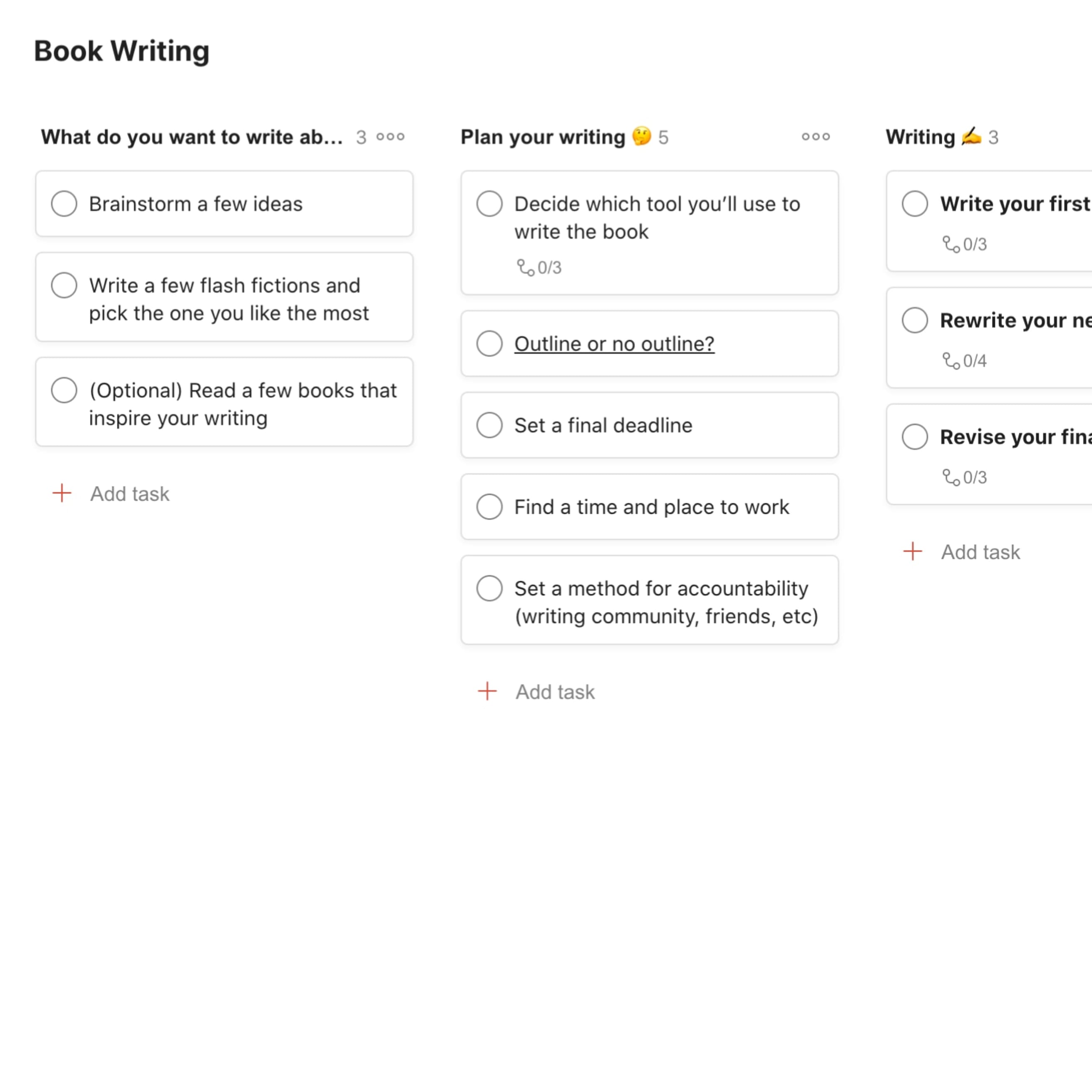 Book Writing Templates Todoist book-writing-templates-todoist