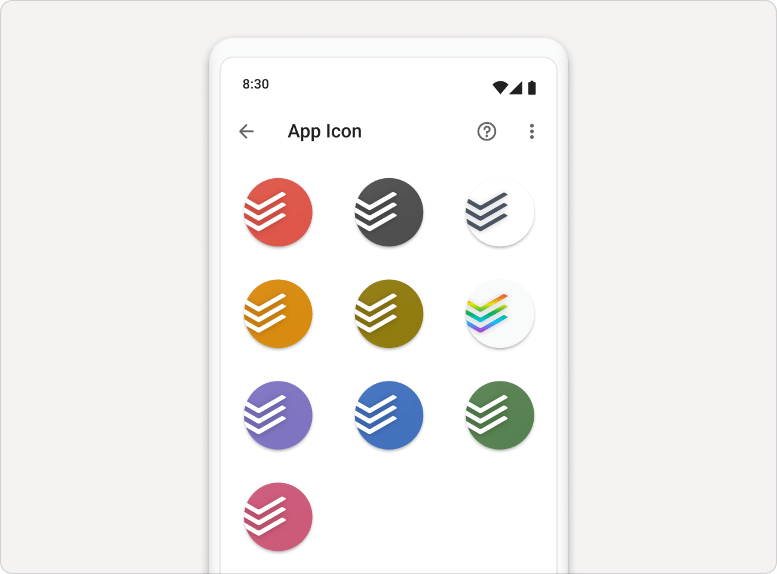 Cómo cambiar el icono de Todoist