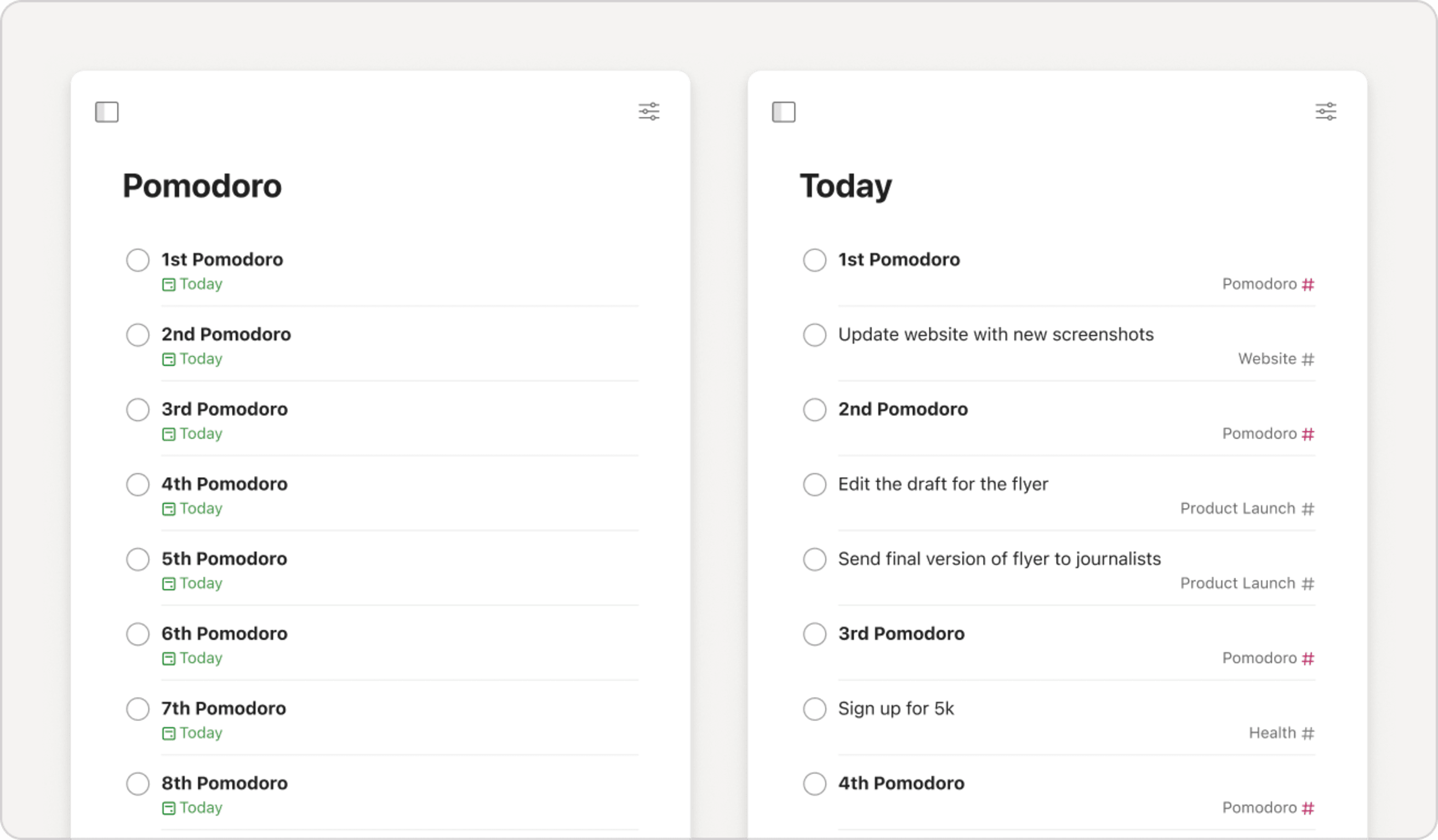 Pomodoro con Todoist