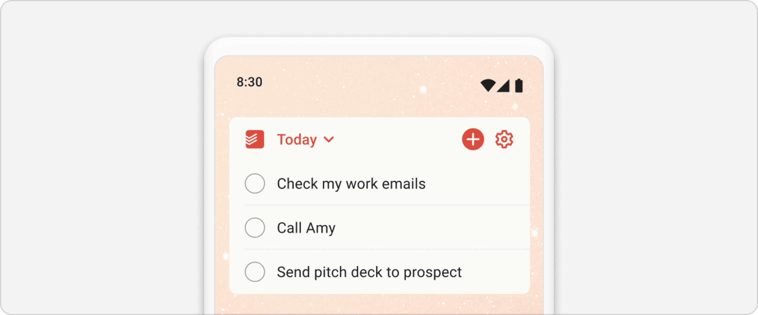 Utiliza un widget de Todoist en tu dispositivo Android