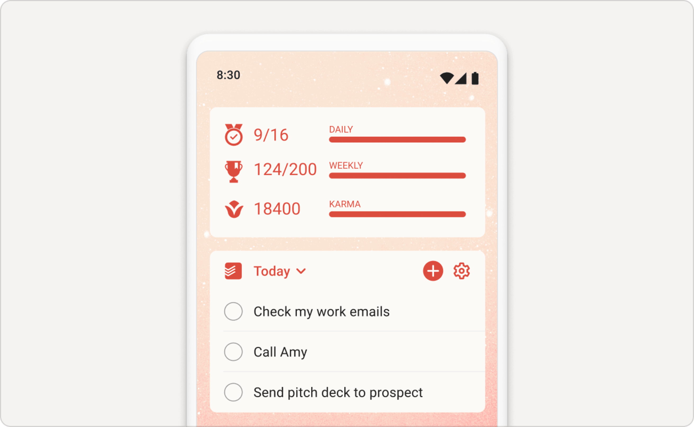 Android 端末で Todoist ウィジェットを使う