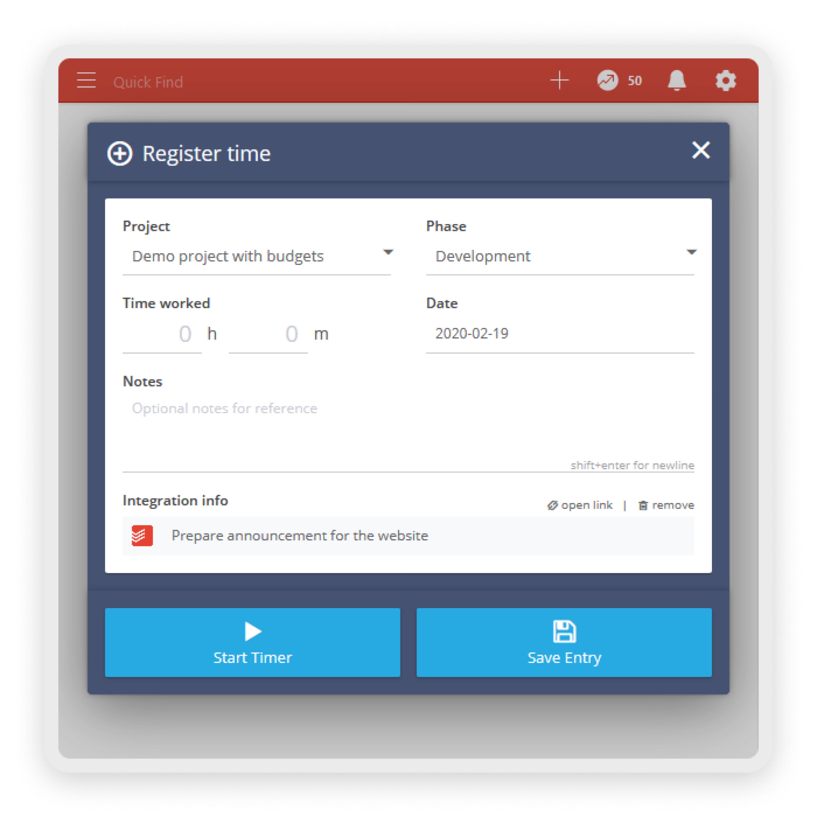 Use Timeneye with Todoist