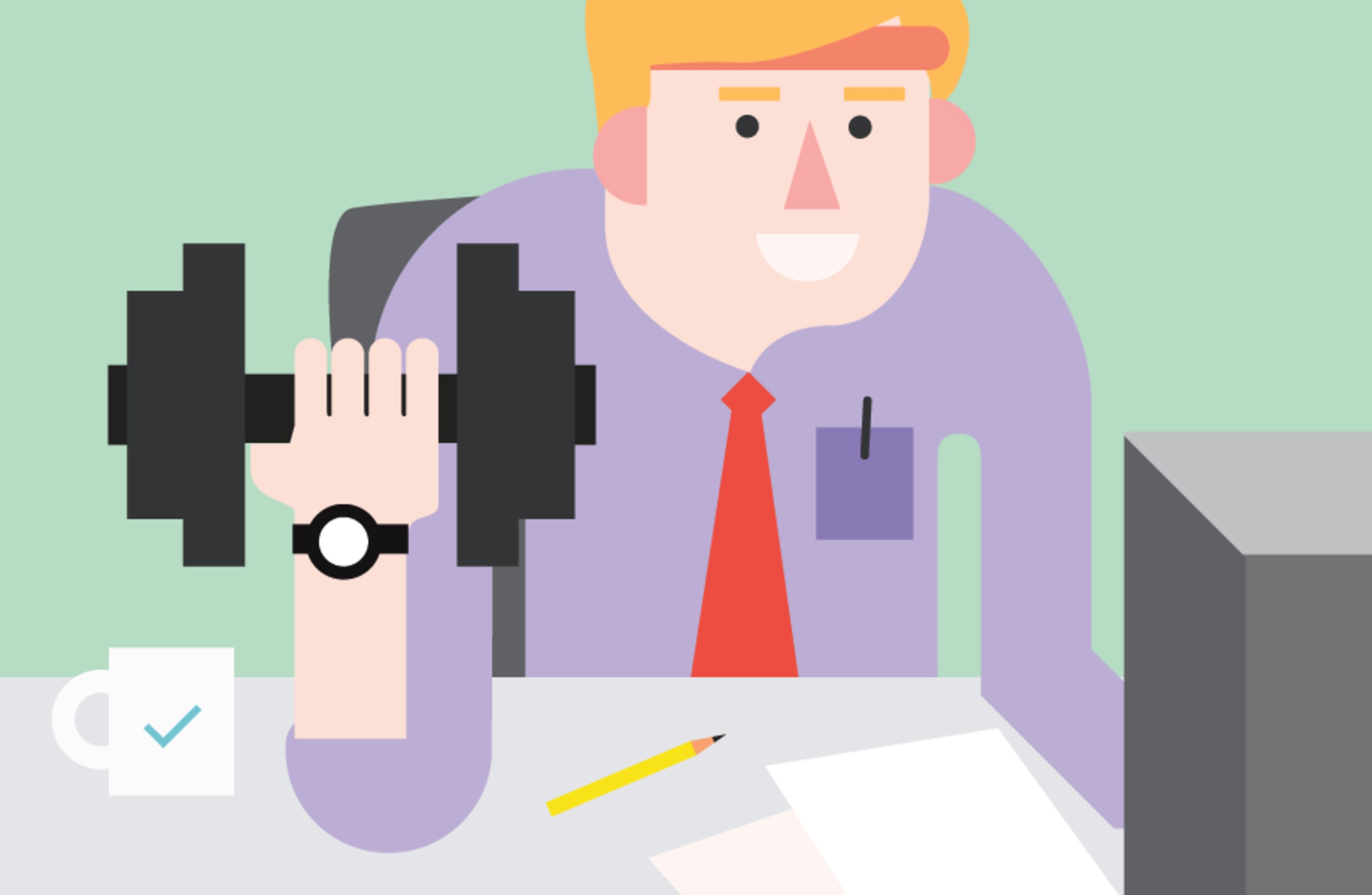 15 Desk Exercises You Can Do At Work