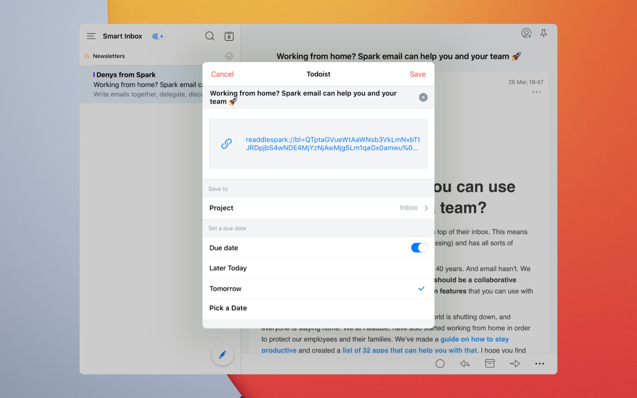 Spark | Todoist Integrations