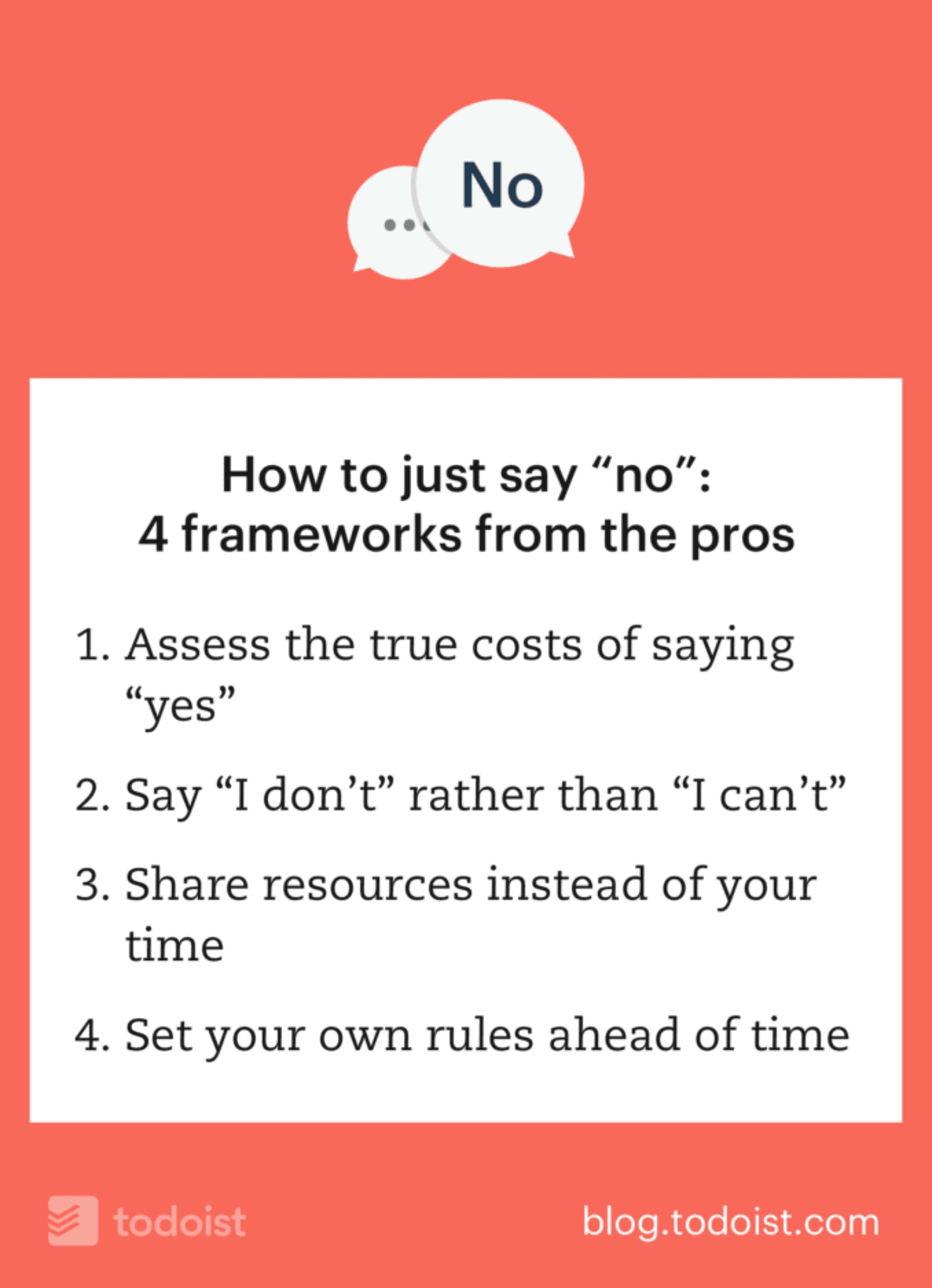 How to Say No Without Feeling Bad About It (4 Actionable Tips)