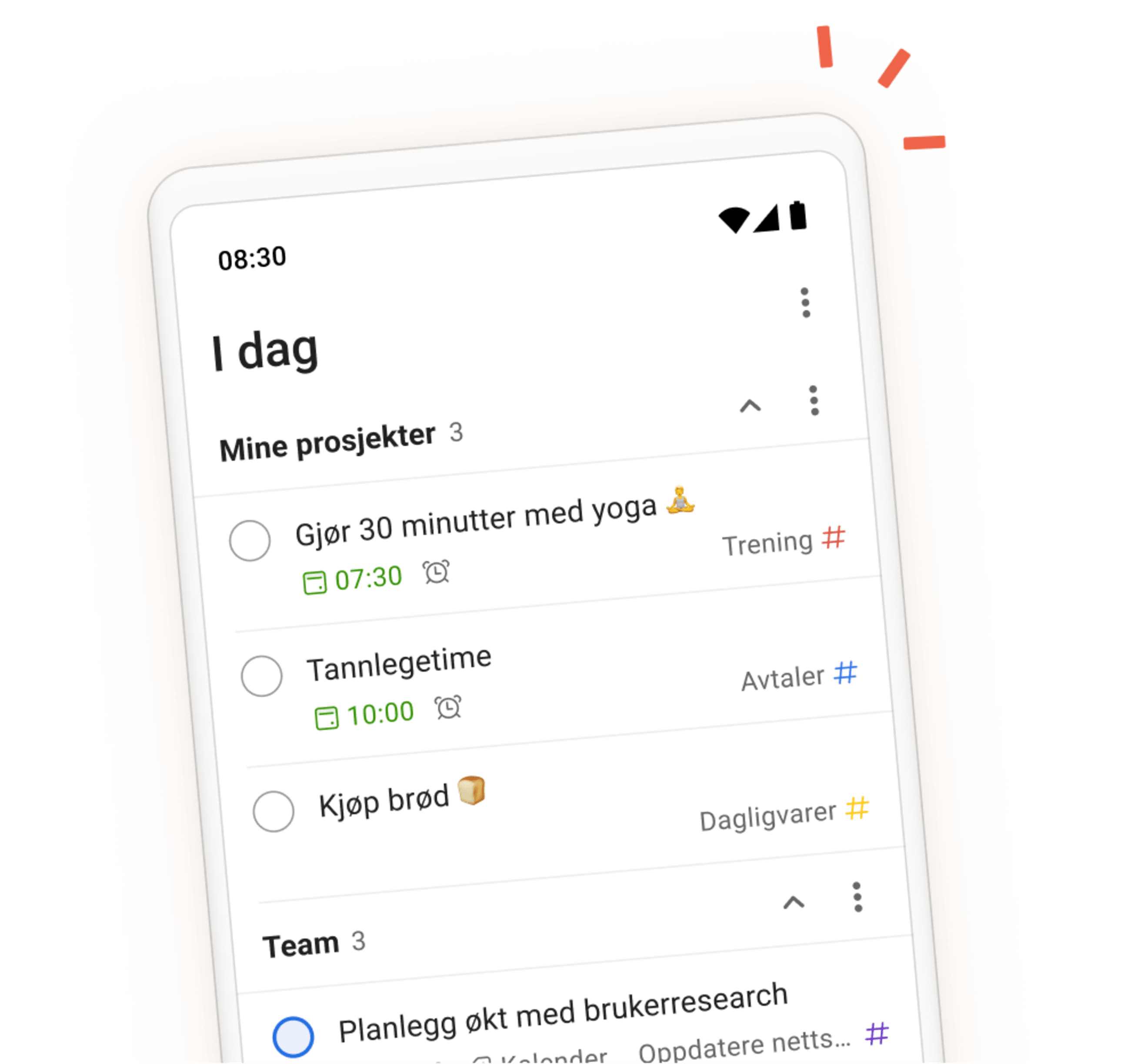 Todoist | En gjøremålsliste (to-do list) for organiseringen av både ...
