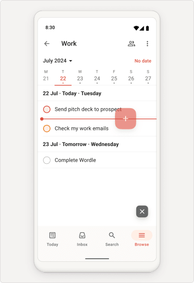 Kalender-Layout in Todoist nutzen