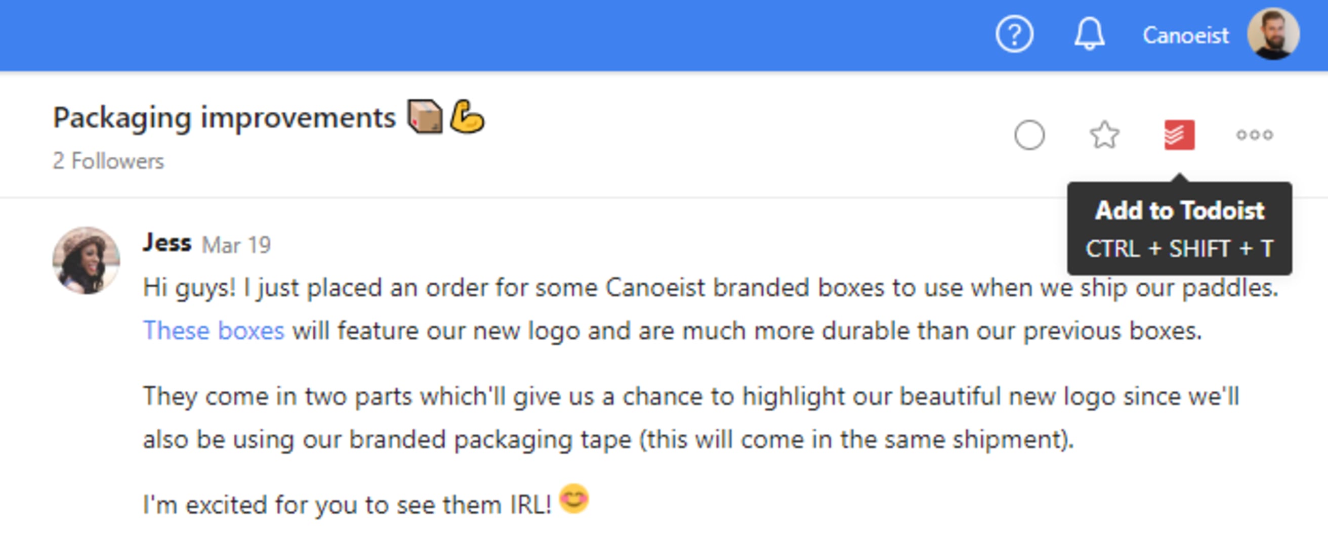 Как использовать Todoist вместе с Twist