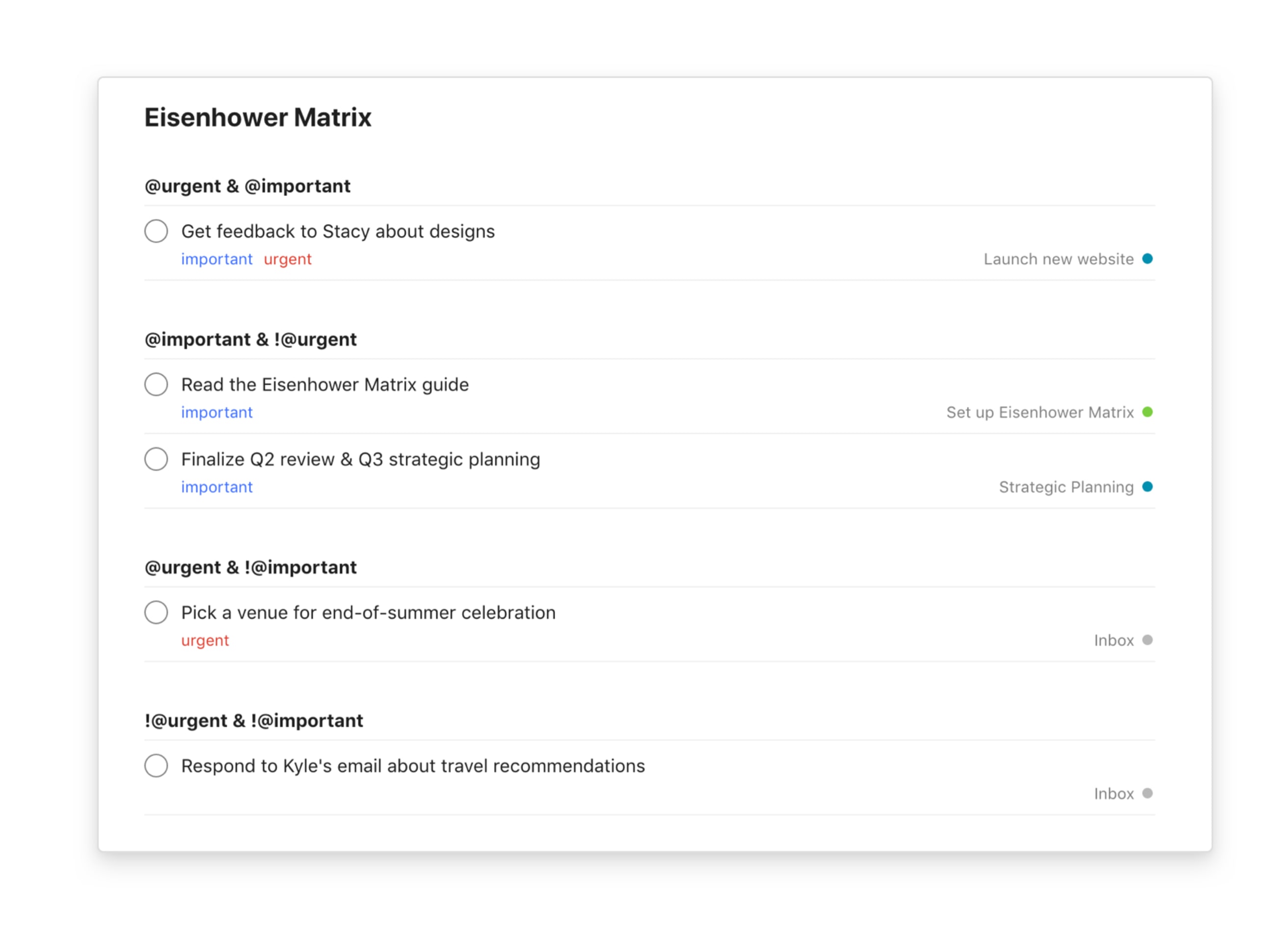 Avoid the "Urgency Trap" with the Eisenhower Matrix