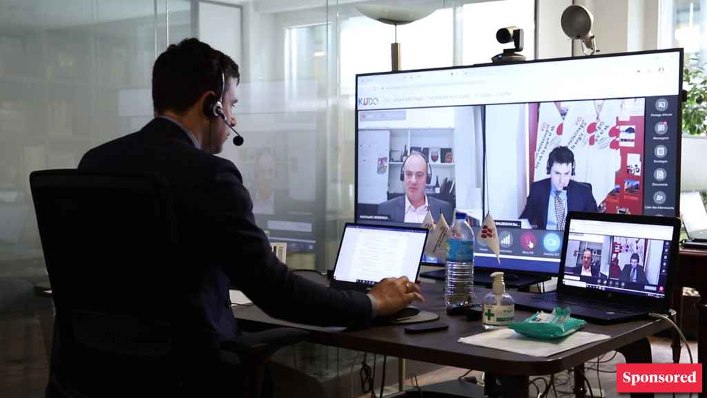 kudo multilingual meeting tool breaking language barrie - Inavate Magazine