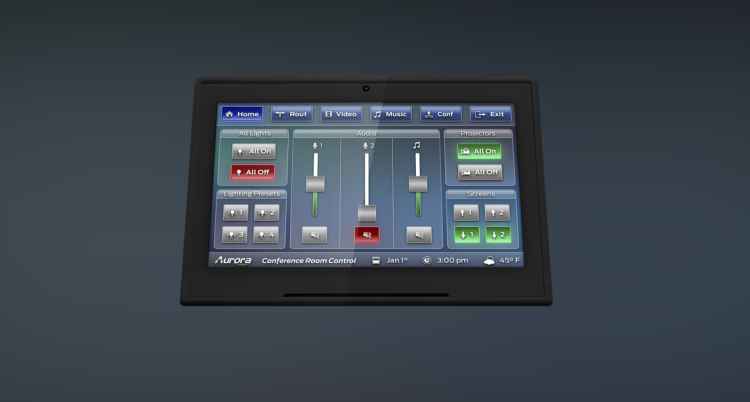 Inavate AV | aurora debuts rxt8d desktop room controller