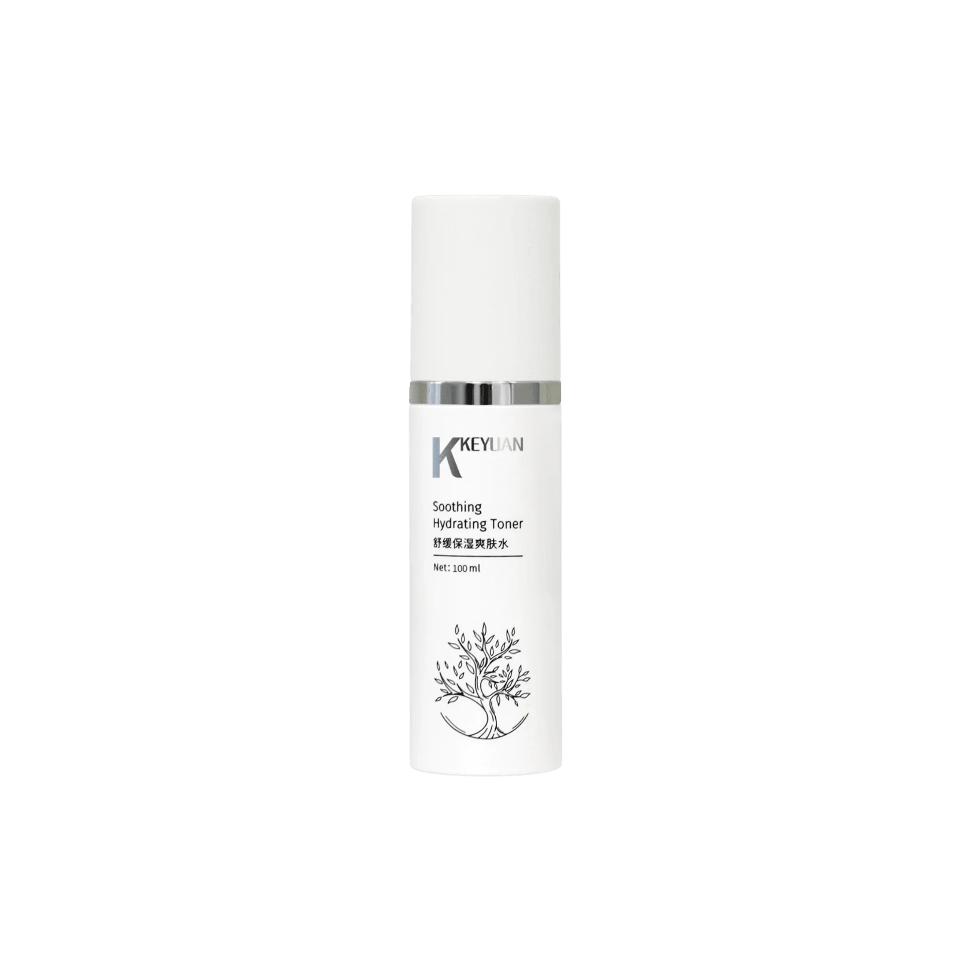 Keyuan Packaging 3.4oz/100ml 24-400 PET Silver Shoulder Bottle with PP ...