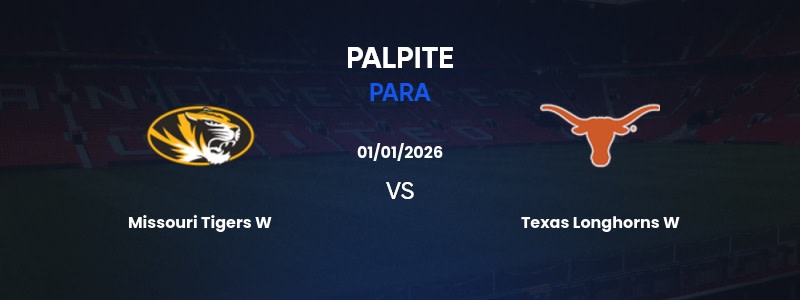 Palpite IA: Missouri Tigers W x Texas Longhorns W - 01/01 - NCAA Women