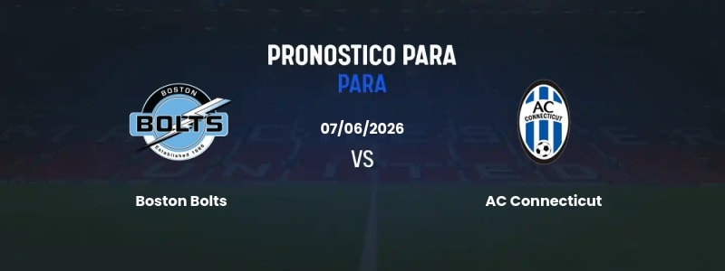 Predicción IA: Boston Bolts vs AC Connecticut: 07/06 Estados Unidos USL ...