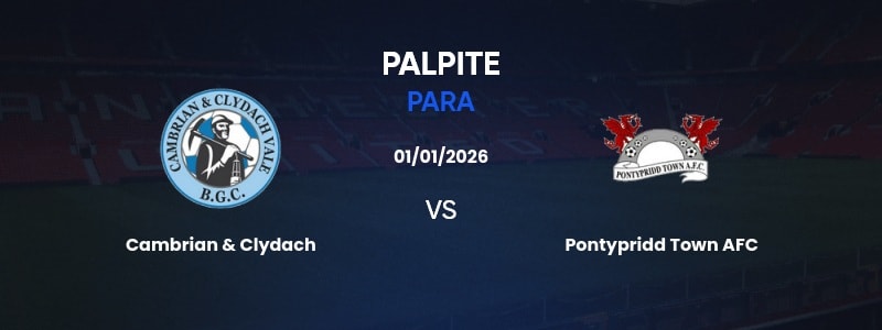 Palpite IA: Cambrian & Clydach x Pontypridd Town AFC - 01/01 ...