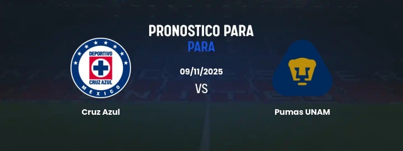 Predicción IA: Cruz Azul vs Pumas UNAM: 09/11 Liga Mexicana