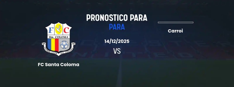 Predicción IA: FC Santa Coloma vs Carroi: 14/12 Primera Divisió de Andorra