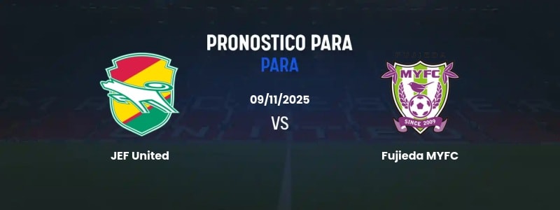 Predicción IA: JEF United vs Fujieda MYFC: 09/11 Liga J2 Japonesa