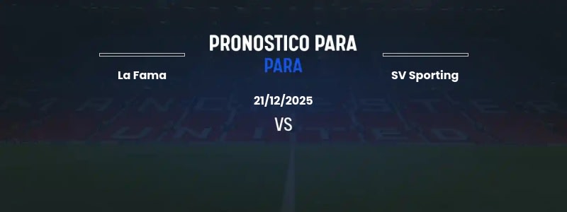 Predicción IA: La Fama vs SV Sporting: 21/12 Campeonato de Aruba