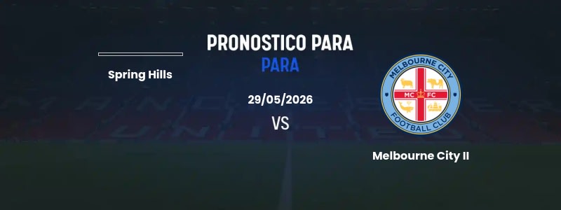 Predicción IA: Spring Hills vs Melbourne City II: 29/05 NPL Victoria ...