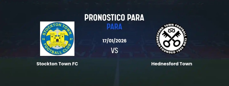 Predicción IA: Stockton Town FC vs Hednesford Town: 17/01 Northern ...