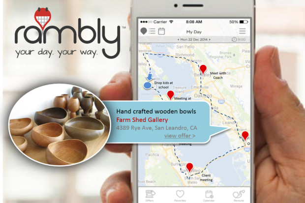 Rambly - your calendar plotted on a map & more! | Indiegogo