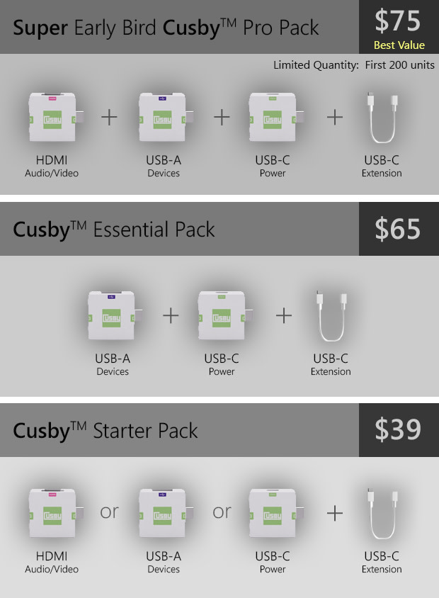 Cusby: First USB-C Modular & Expandable Adapter