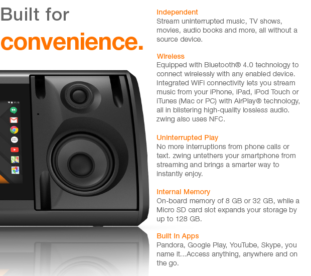 auris zwing: The Smart Boombox powered by Android | Indiegogo