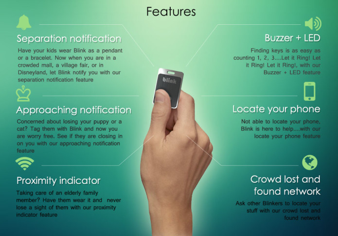 Blink - The Thinnest Rechargeable Tracking Device | Indiegogo