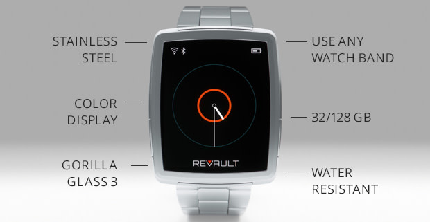 ReVault Smartwatch: Wearable Data Storage | Indiegogo
