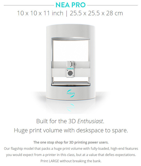 NEA 3D: Stylish & Upgradeable 3D Printing for All | Indiegogo