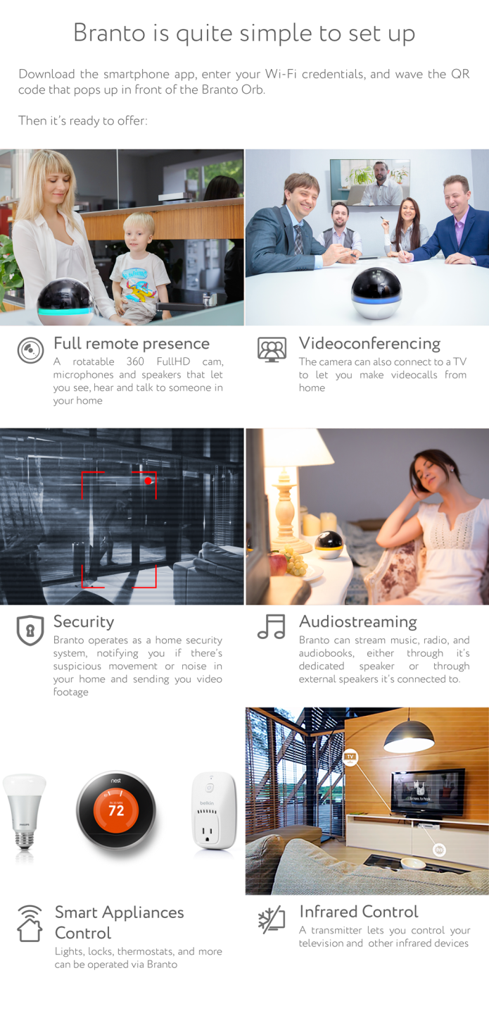 Branto: Full Remote Presence & Security Device | Indiegogo